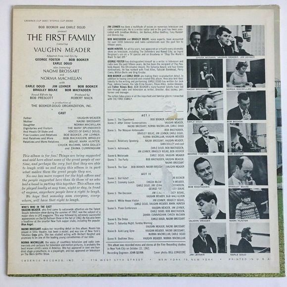 Other | Bob Booker And Earle Doud The First Family 1962 | Poshmark